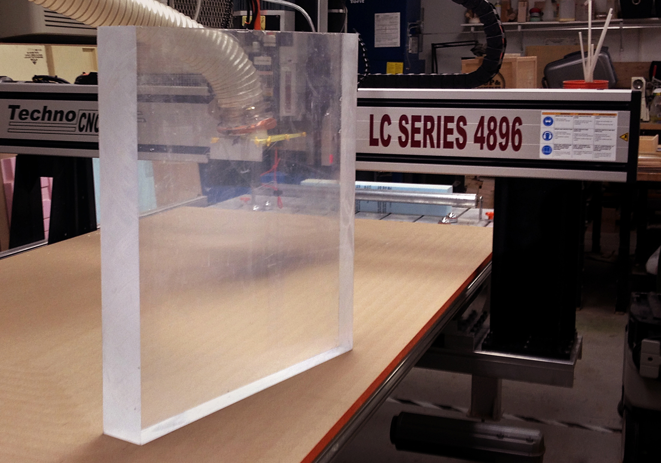 CNC Routing Thick Acrylic Parts