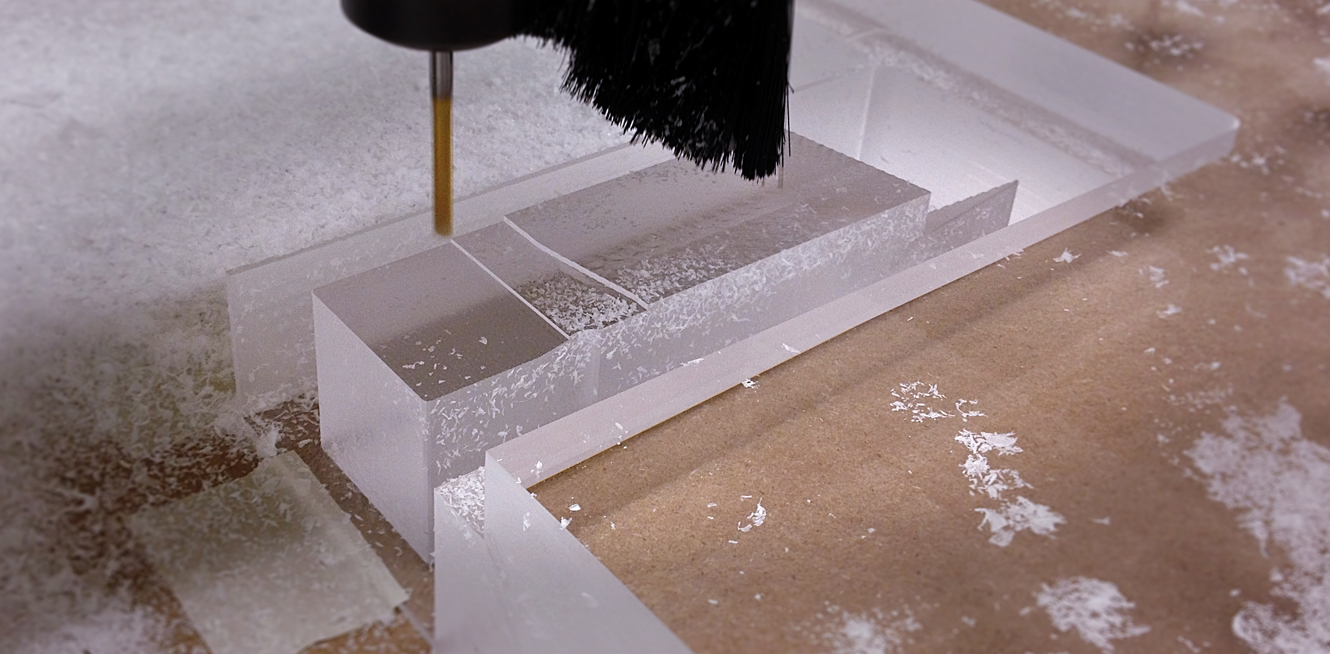 CNC Routing Thick Acrylic Parts