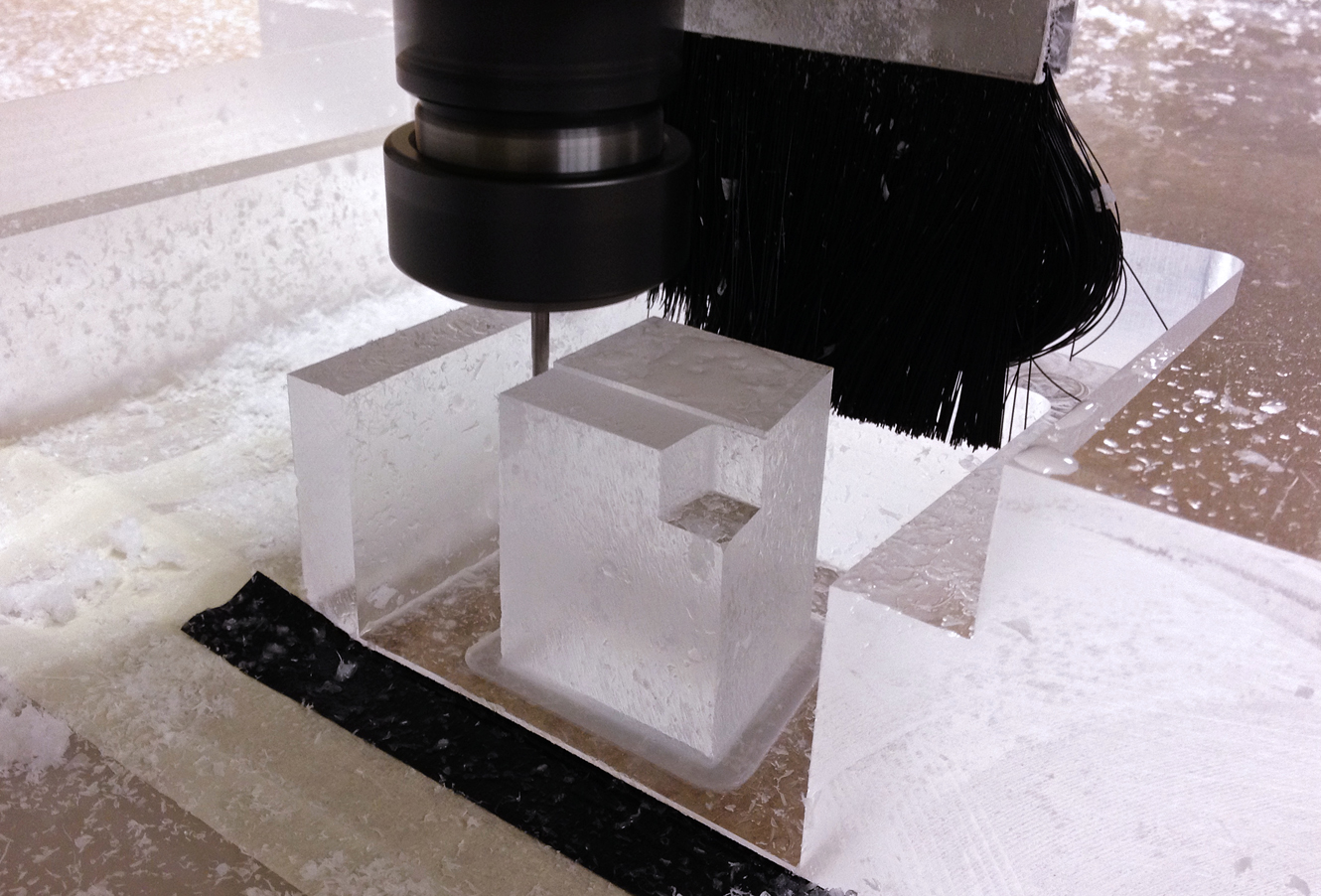 CNC Routing Thick Acrylic Parts