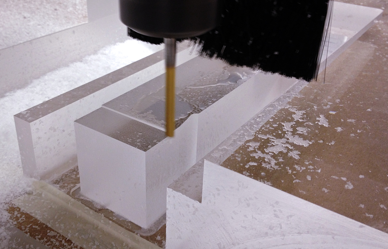 CNC Routing Thick Acrylic Parts