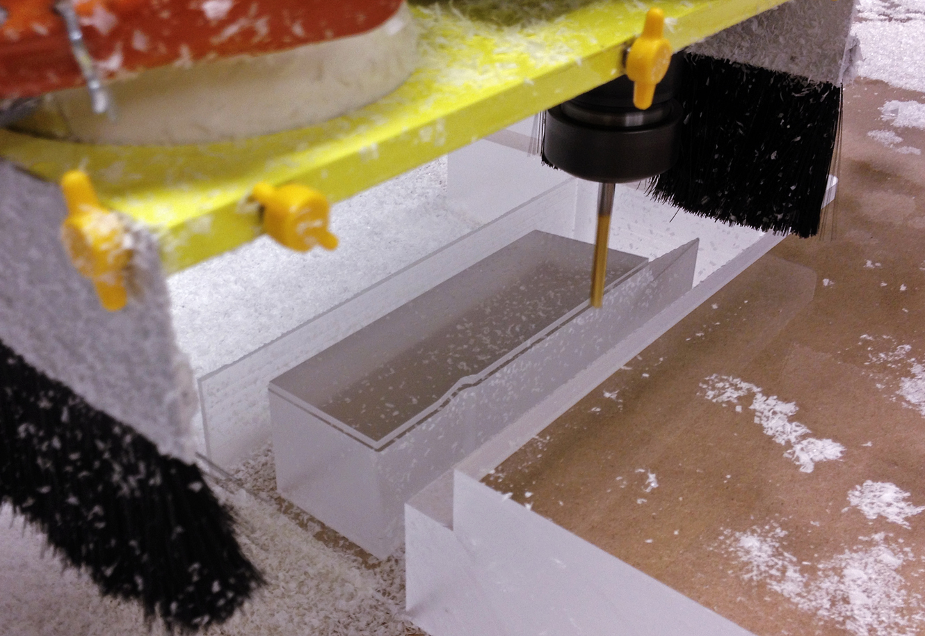 CNC Routing Thick Acrylic Parts