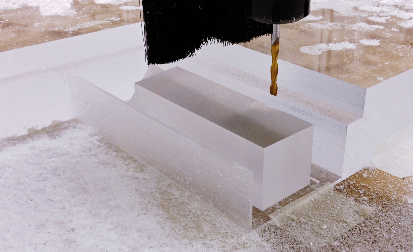 CNC Routing Thick Acrylic Parts