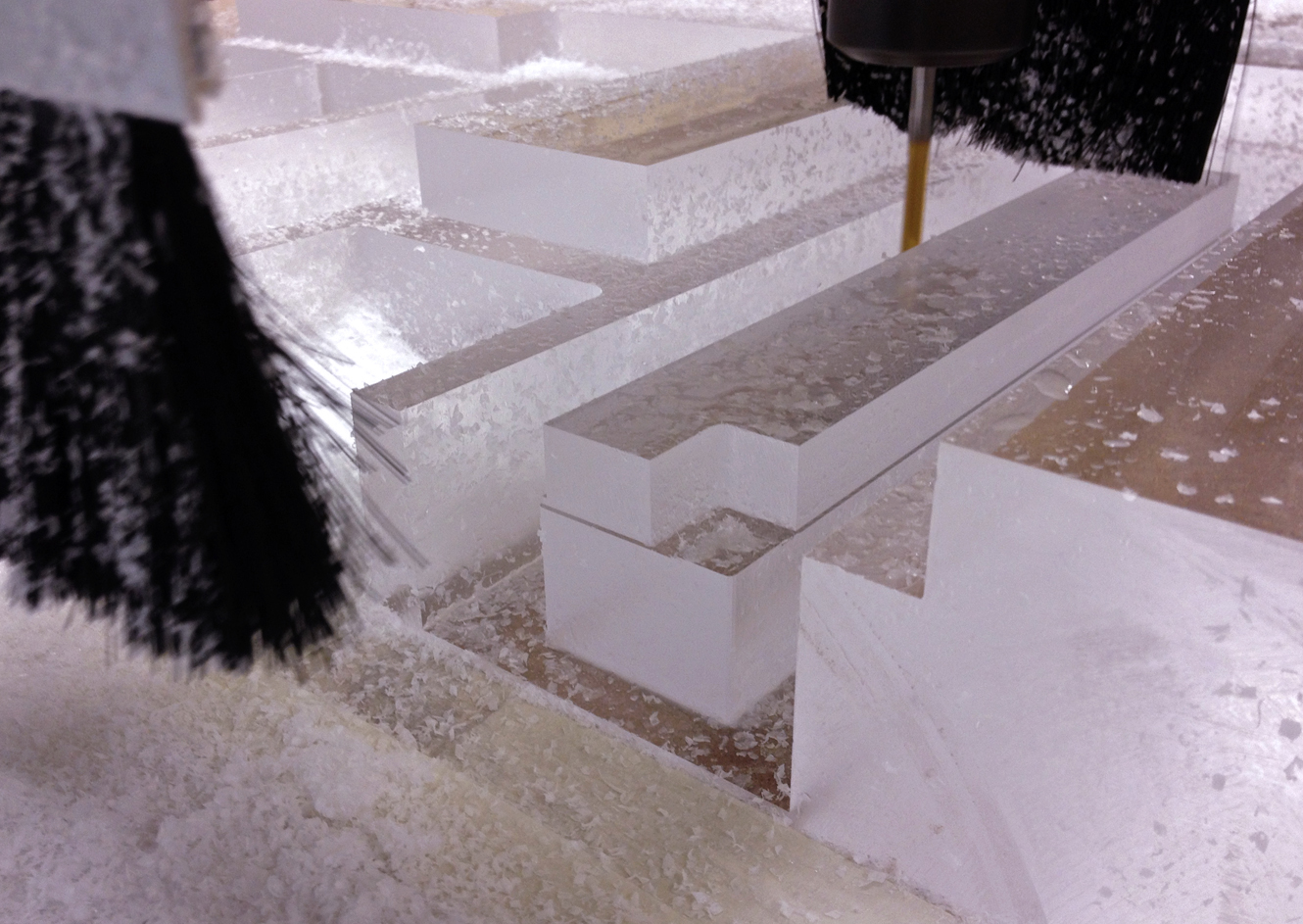 CNC Routing Thick Acrylic Parts