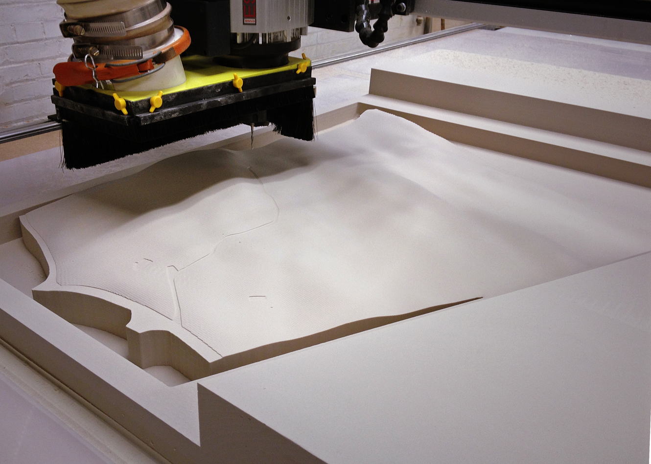 Architectural Site Model in White Foam