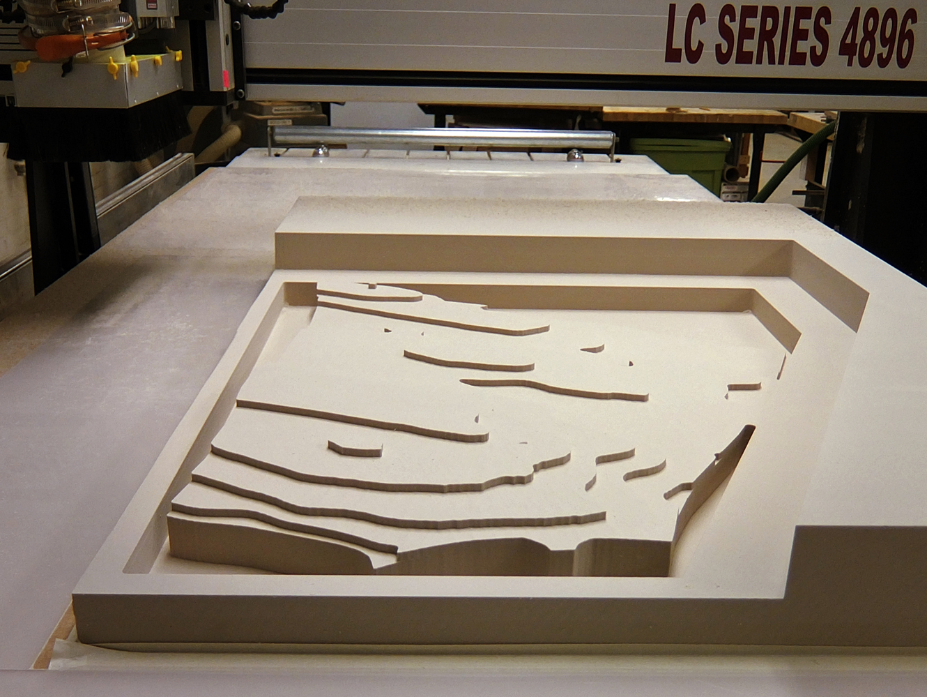 Architectural Site Model in White Foam