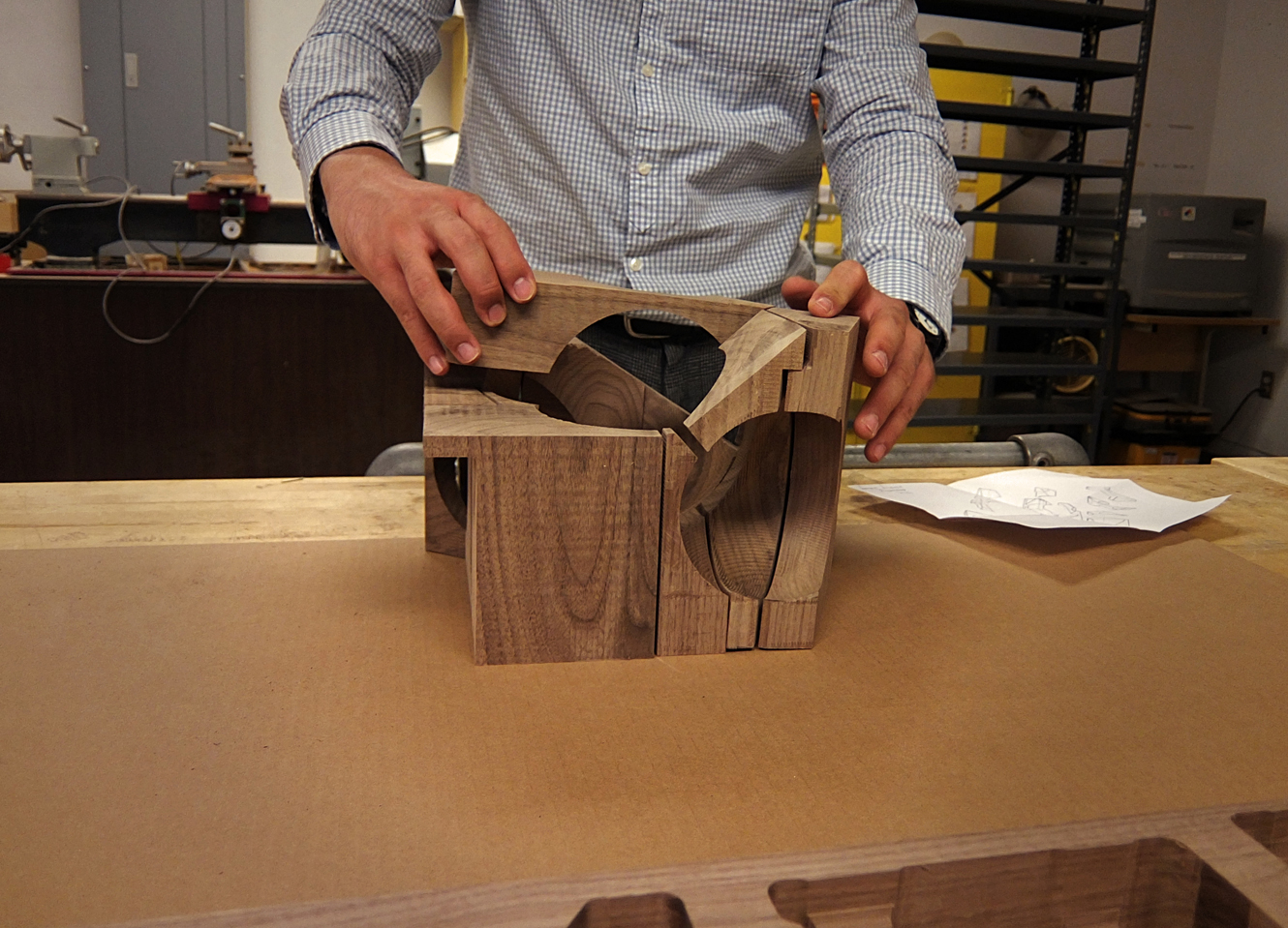 Complex Walnut Parts on the CNC