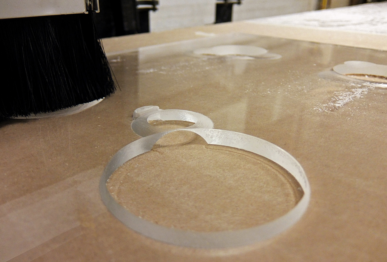 CNC Routing Acrylic Sections