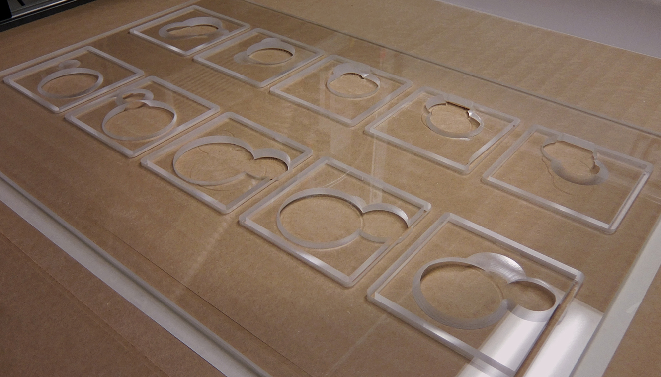 CNC Routing Acrylic Sections