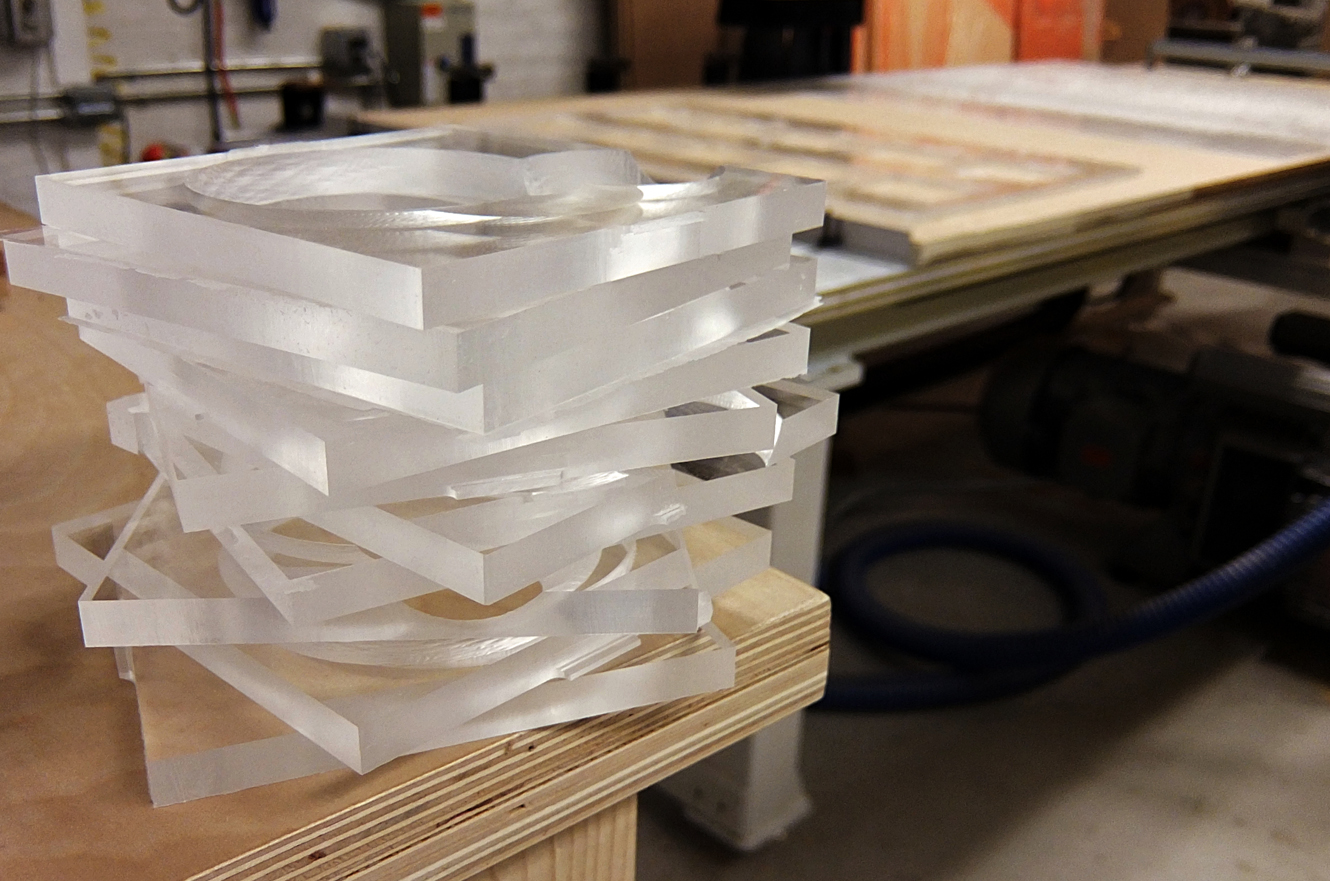 CNC Routing Acrylic Sections