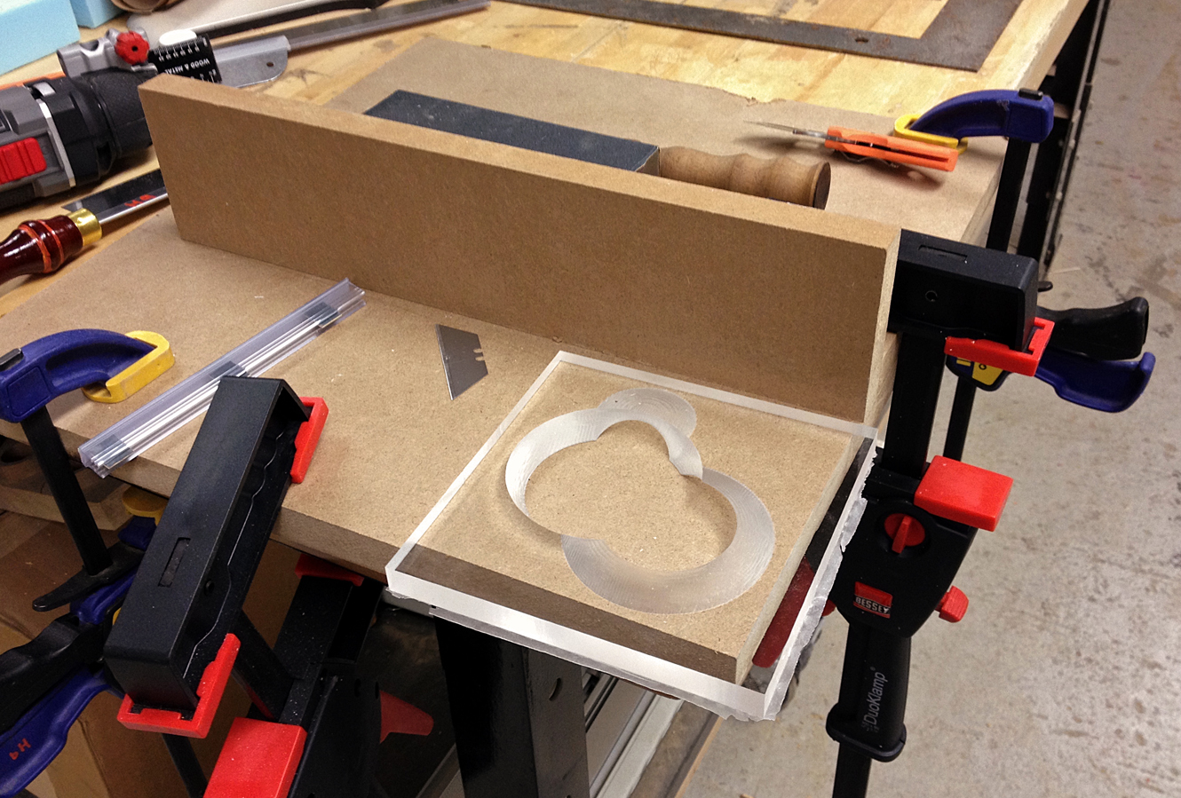 CNC Routing Acrylic Sections