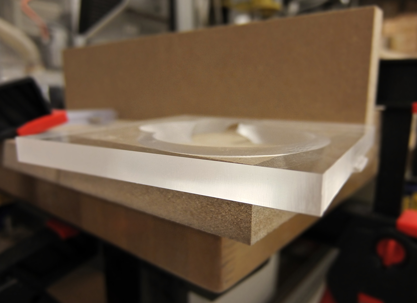 CNC Routing Acrylic Sections