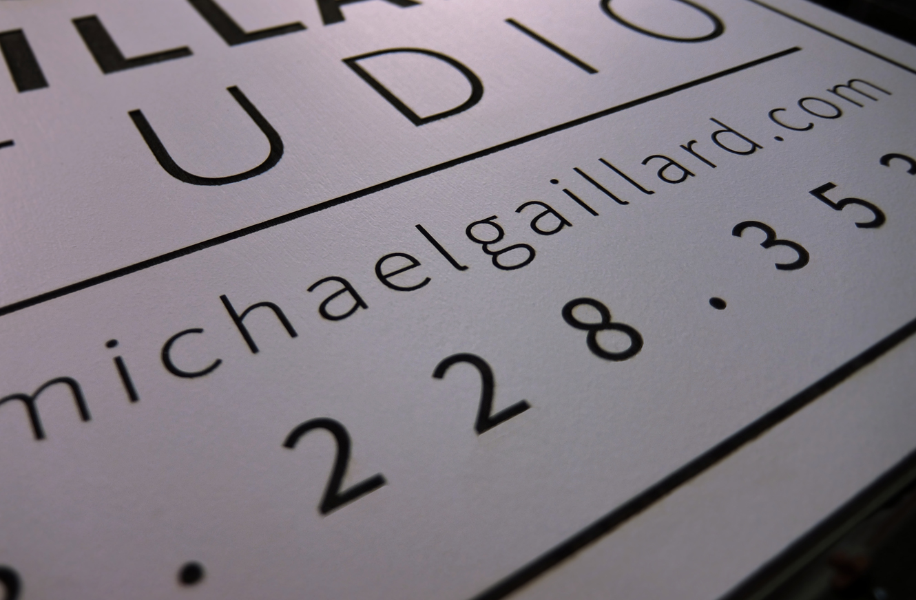 Michael Gaillard Studio Sign