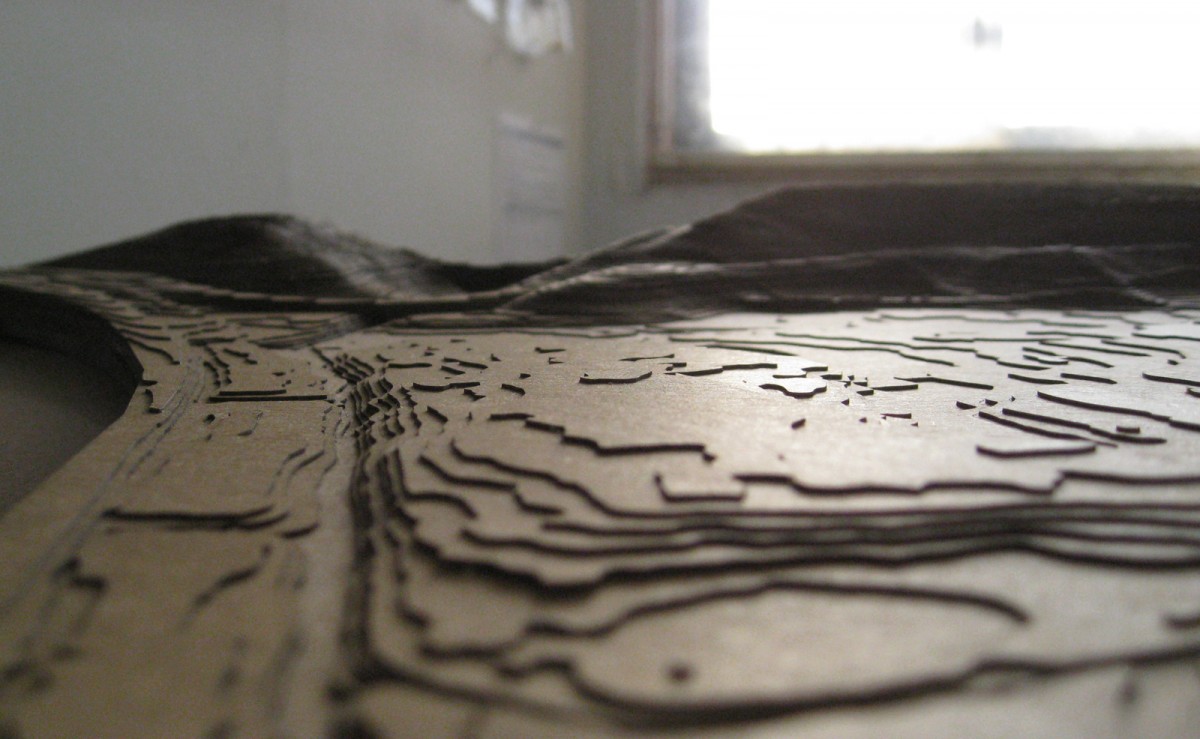 Chipboard Topographic Model